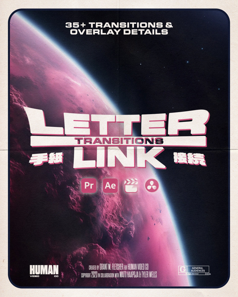 LETTERLINK TRANSITIONS & OVERLAYS – Human Video Co